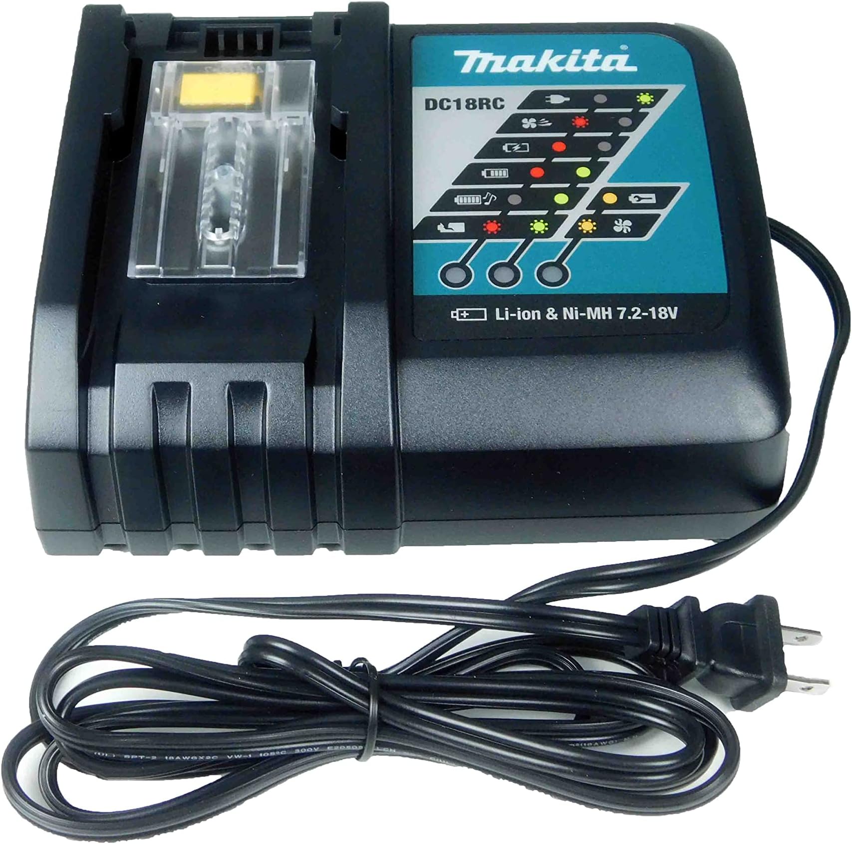 Makita DC18RA Rapid Battery Charger for Li-Ion Batteries - Cordless ...