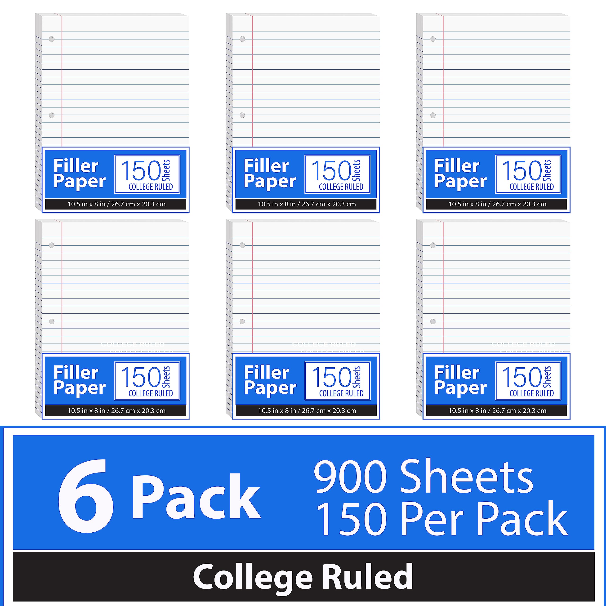 Snapklik.com : Notebook Paper, Loose Leaf Paper, College Ruled Paper ...