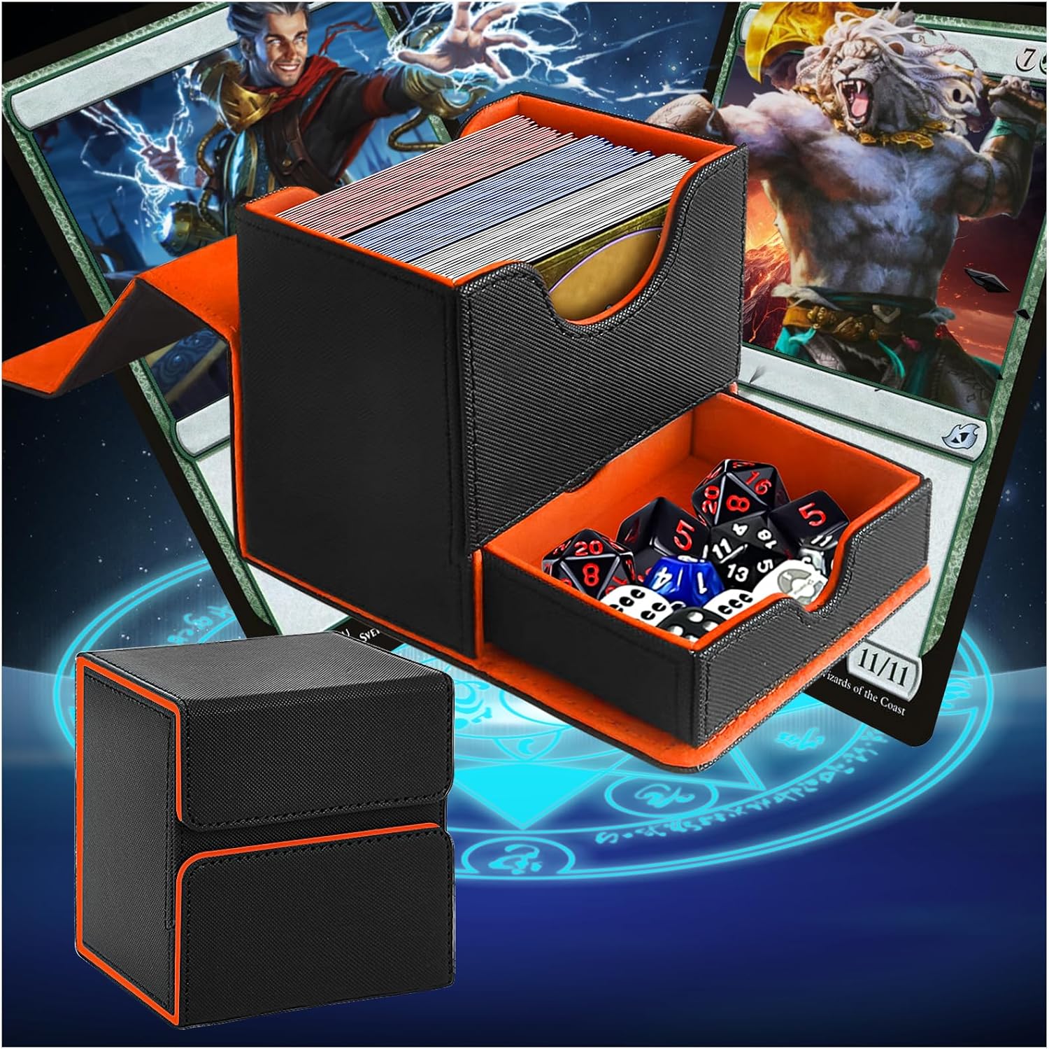 Amazon.com: Uwqaqx MTG Deck Box, MTG Commander Deck, Fits 130 Single ...