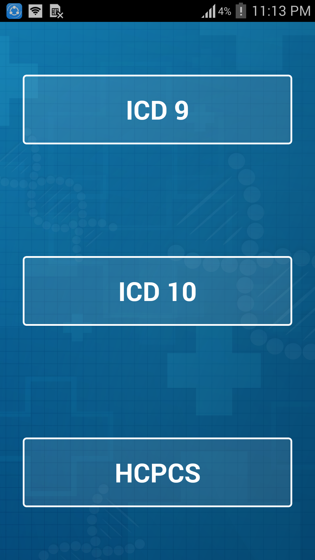 ICD9, ICD10 and HCPCS Combo - App on Amazon Appstore