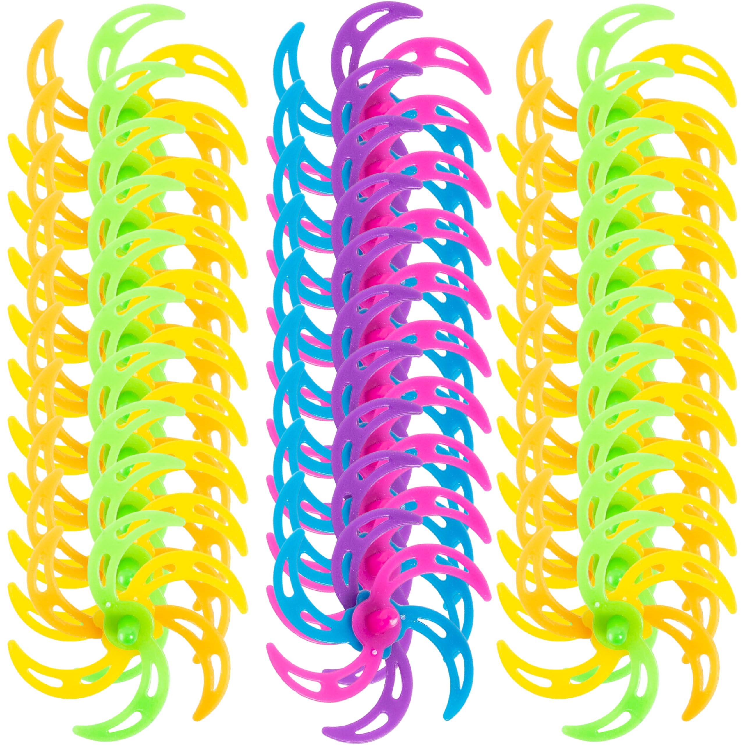 Amazon.com: Fun Express - Plastic Neon Spin Tops (4dz) - Toys - Value ...