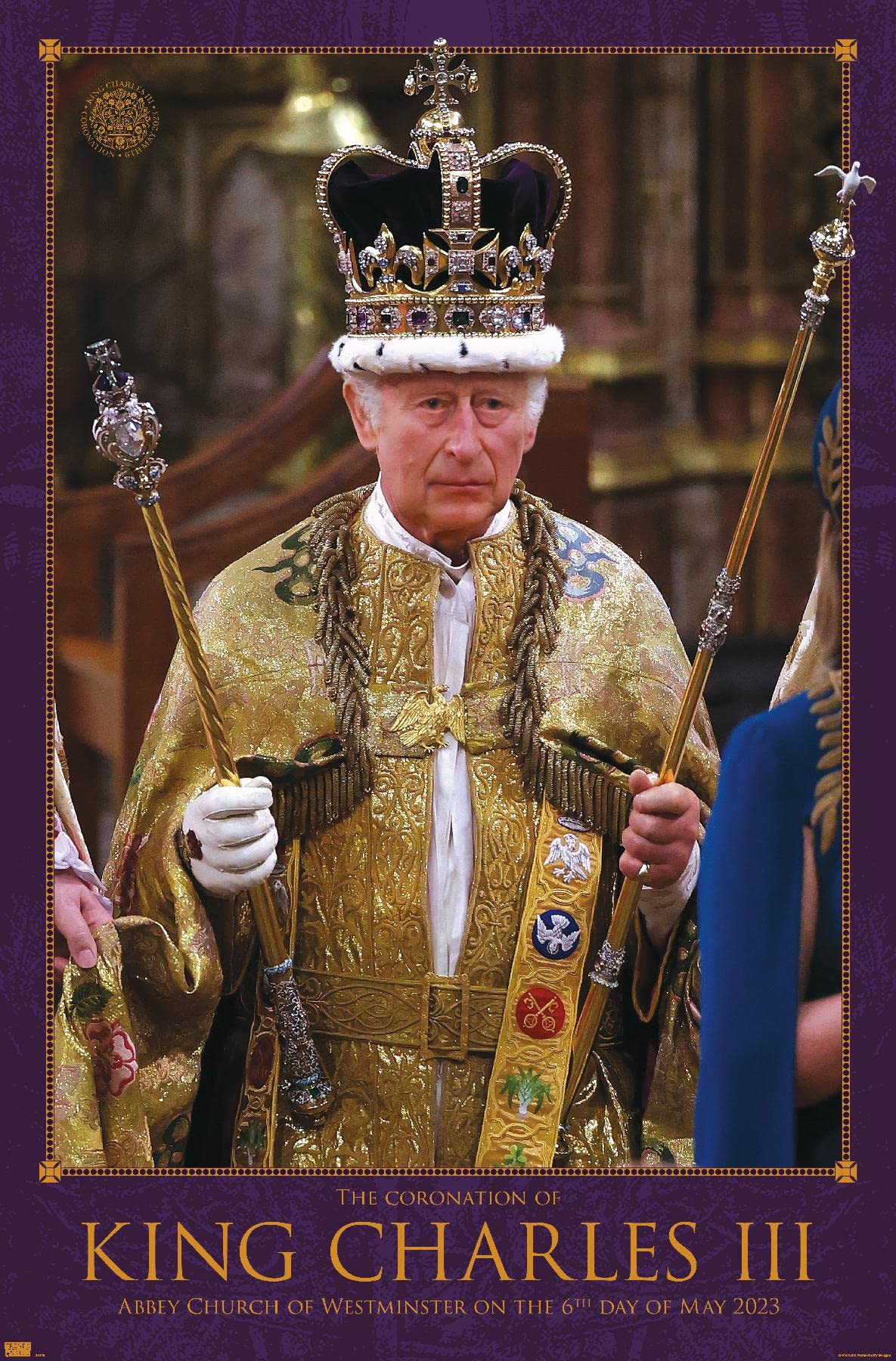 Amazon.com: Trends International King Charles III - Coronation Wall ...