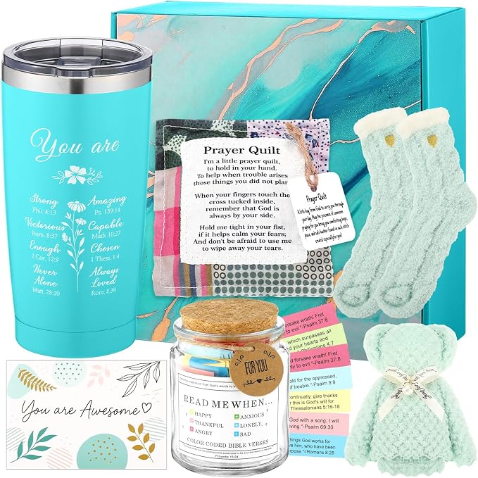 Amazon.com: Kinlop 8 Pcs Christian Gifts for Women Faith Based ...