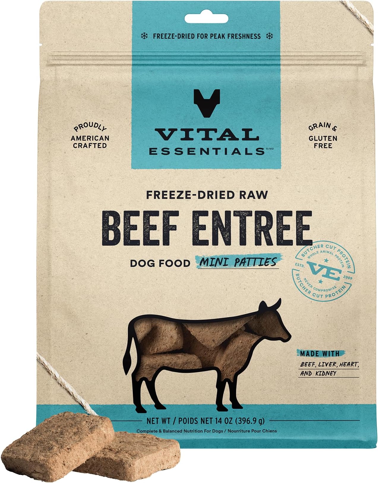 Amazon.com : Vital Essentials Freeze Dried Raw Dog Food, Sample Variety ...