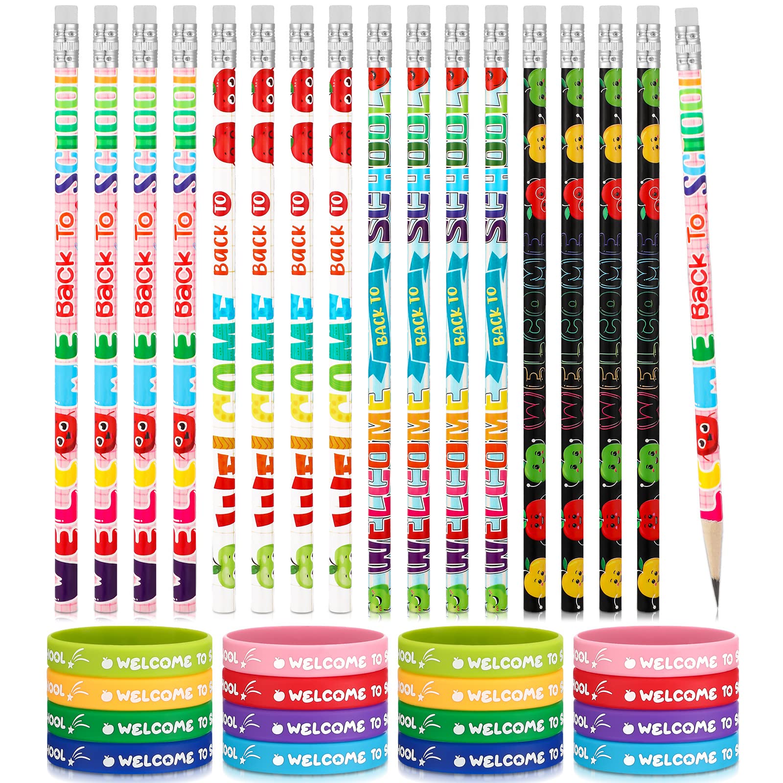 Amazon.com : 32 Pcs Welcome Back to School Pencils Welcome to School ...