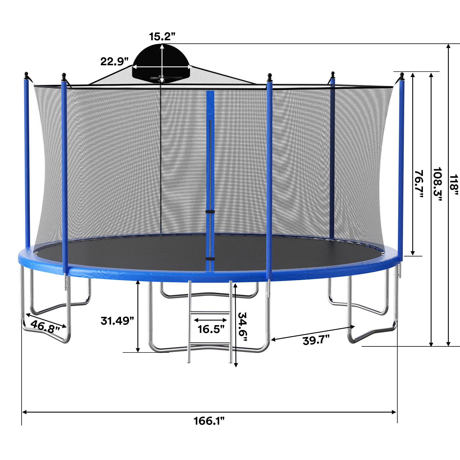 Snapklik.com : Skepphlay 14 FT Trampoline