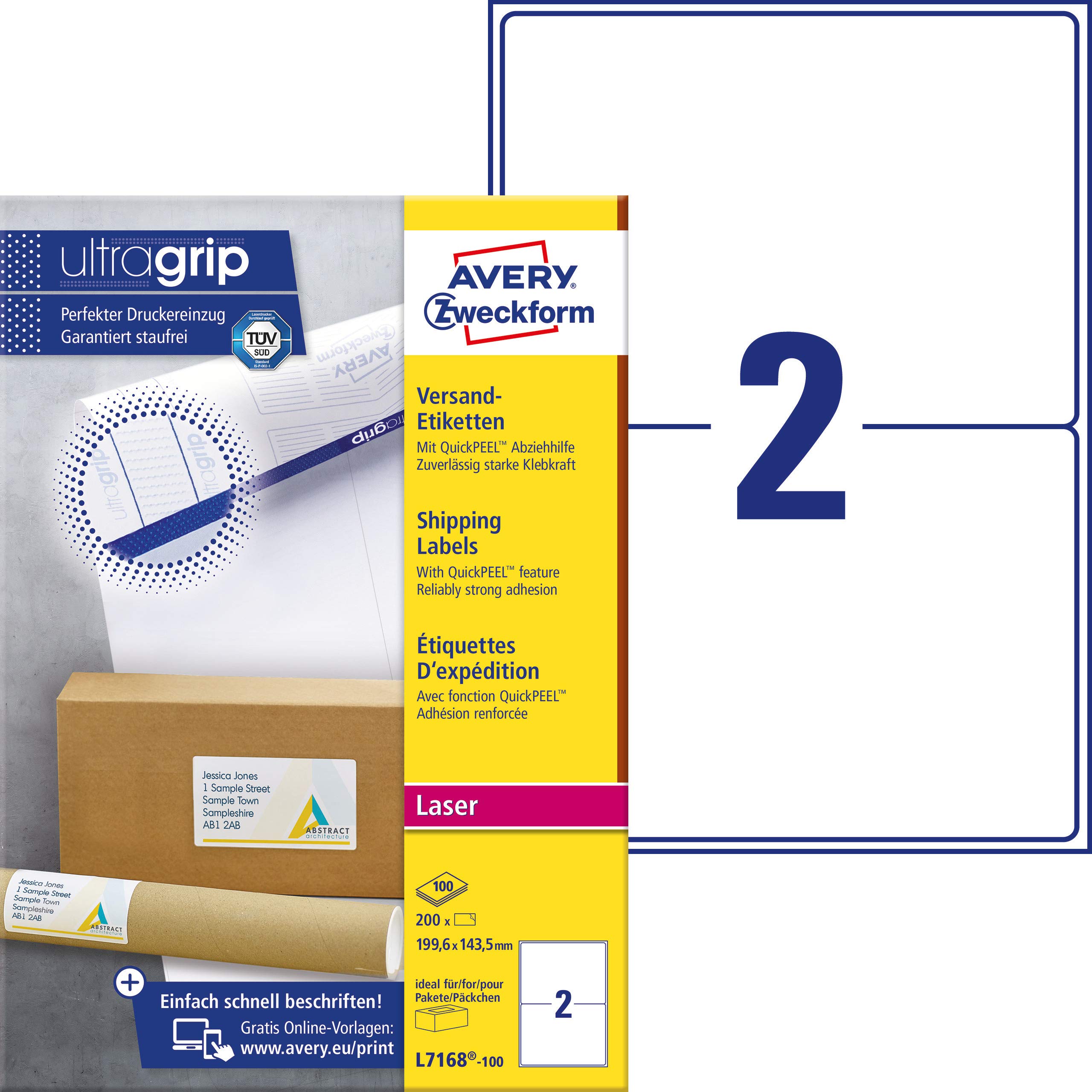 Avery Zweckform L7168-100 Packaging Labels for Packets and Parcels 199. ...