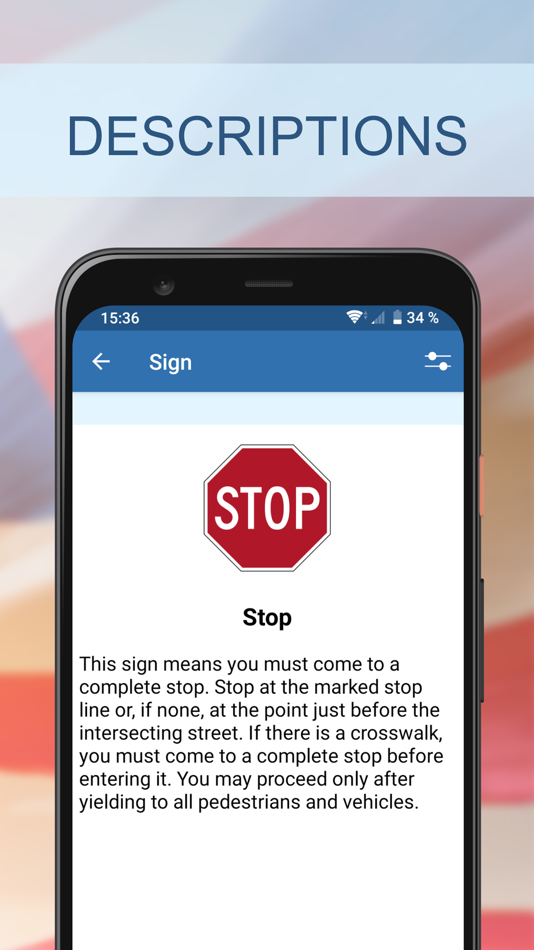 Traffic signs US Road Rules, Laws with description - App on Amazon Appstore