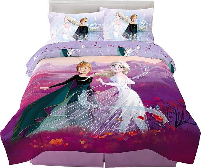 Amazon.com: Disney Frozen 2 Kids Bedding Super Soft Comforter And Sheet ...
