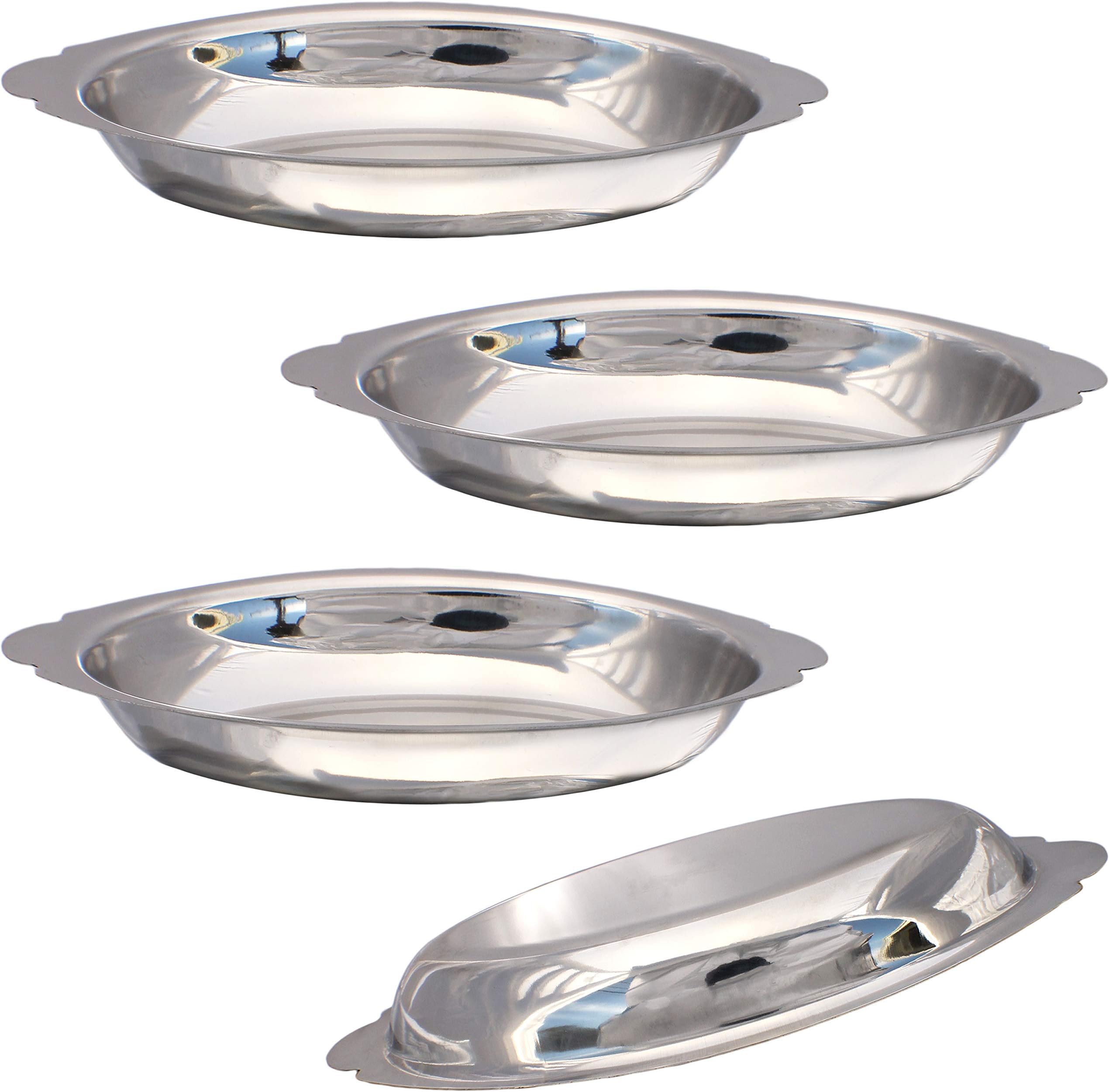 Amazon.com: Stainless Steel Scoups Set of 2 12OZ: Individual Baking ...