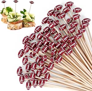 Amazon.com | [50 PCS] Football Cocktail Picks Party Decorations - 4.7 ...