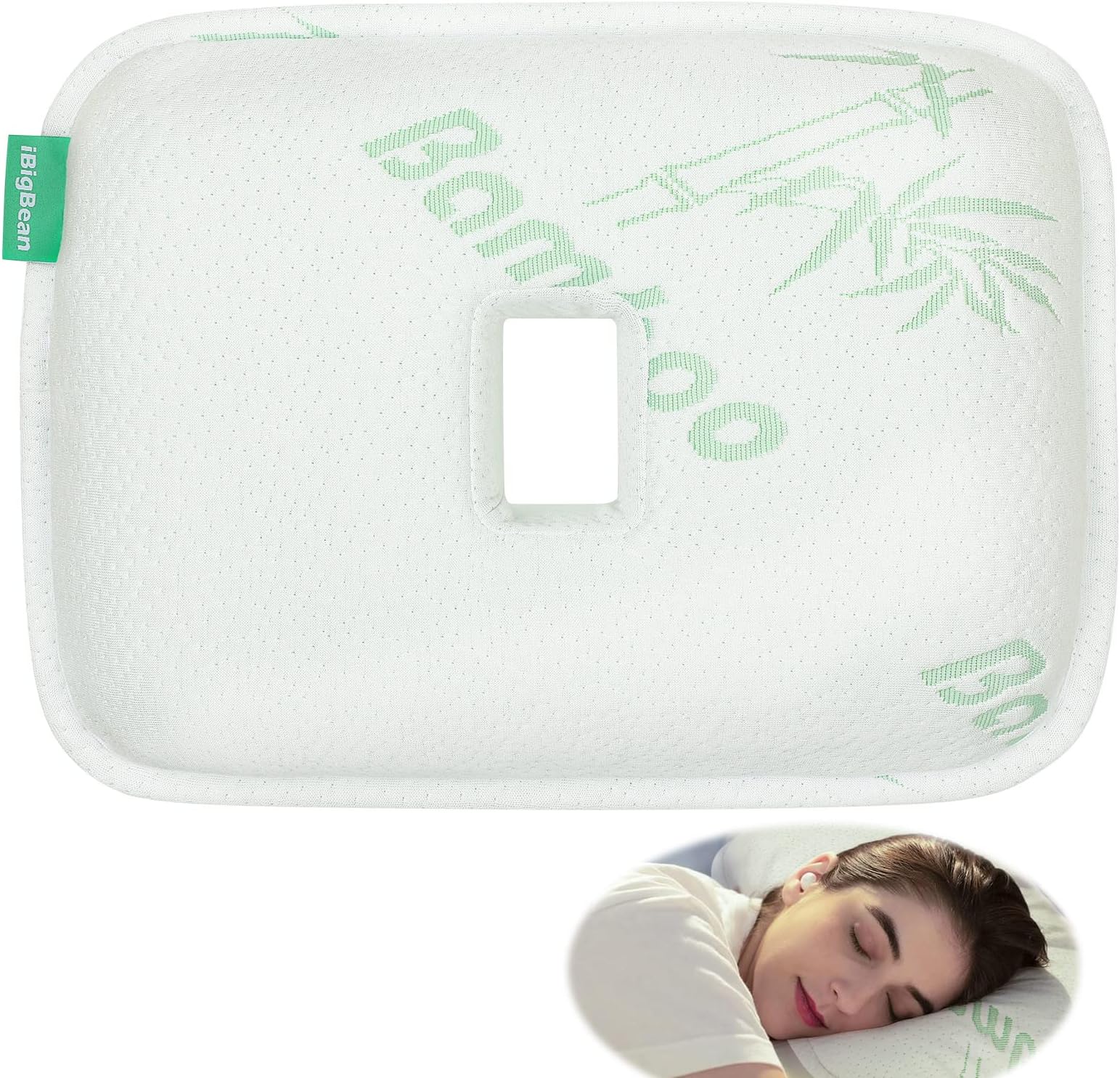 Amazon.com: pinklilycare Pillow with a Hole for CNH and Ear Pain Ear ...