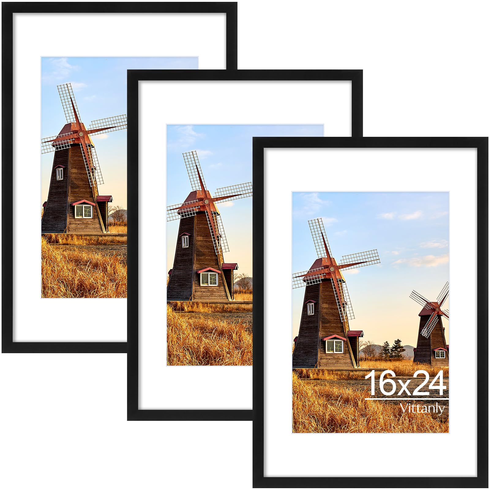 Amazon.com - Vittanly 16x24 Picture Frame Set of 3, Display Poster ...
