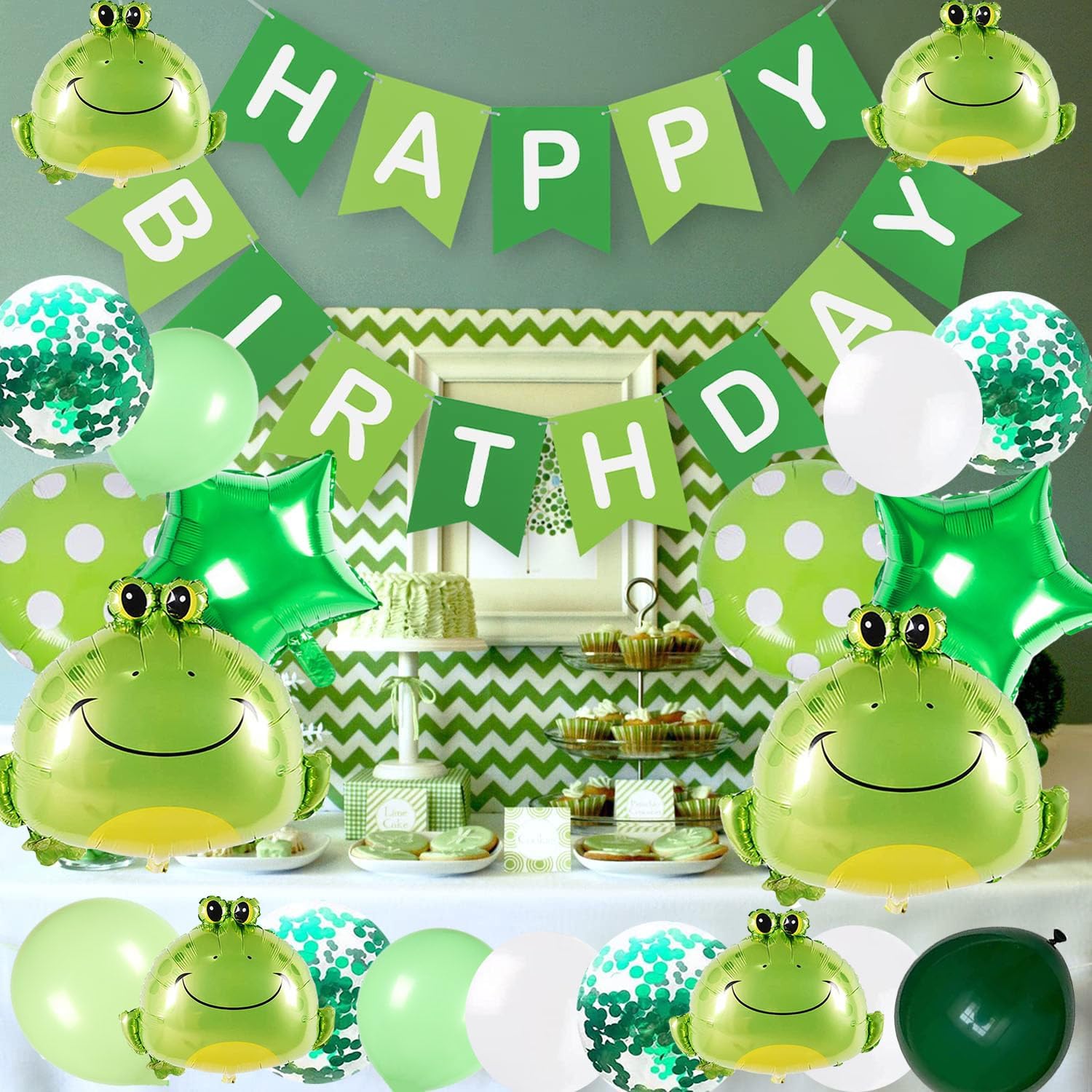 Frog Birthday Party Decorations Frog Birthday Party Decorations 23PCS