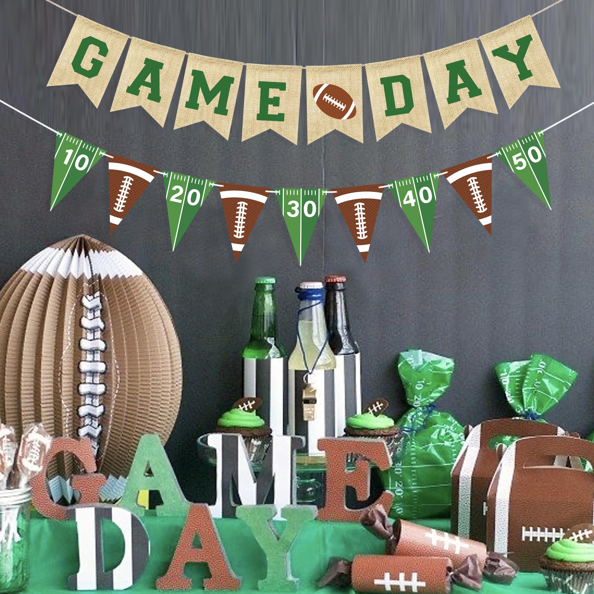 Burlap Decorations For Football Party