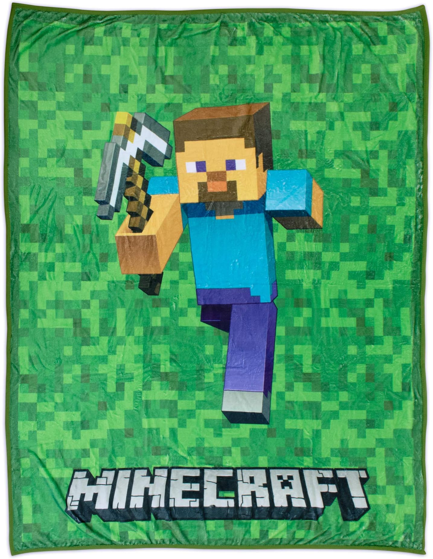Amazon.com: Minecraft Boys Fleece Throw Blanket - Blanket Lanyard and ...