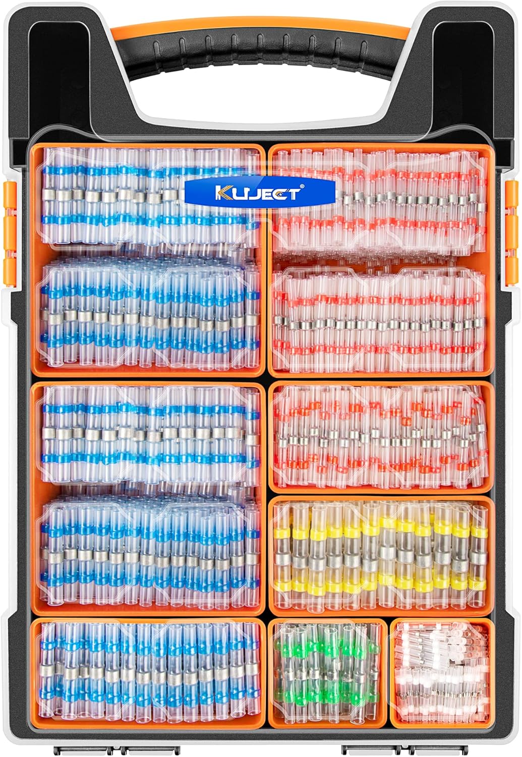 Kuject 1000PCS Solder Seal Wire Connectors AWG 26-10, Marine Waterproof ...