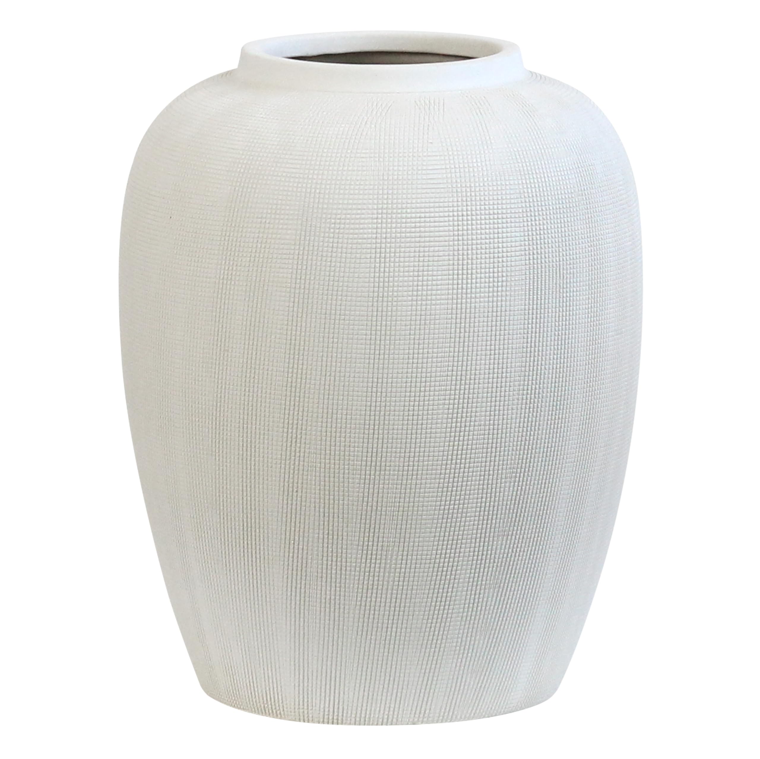 Amazon.com: Olly & Rose Rhodes Vase - Flower Vase - White Ceramic Vases ...