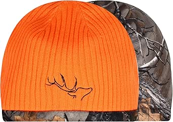 EDTREK Reversible Windproof Fleece Beanie Hat - Warm Winter Hat for ...