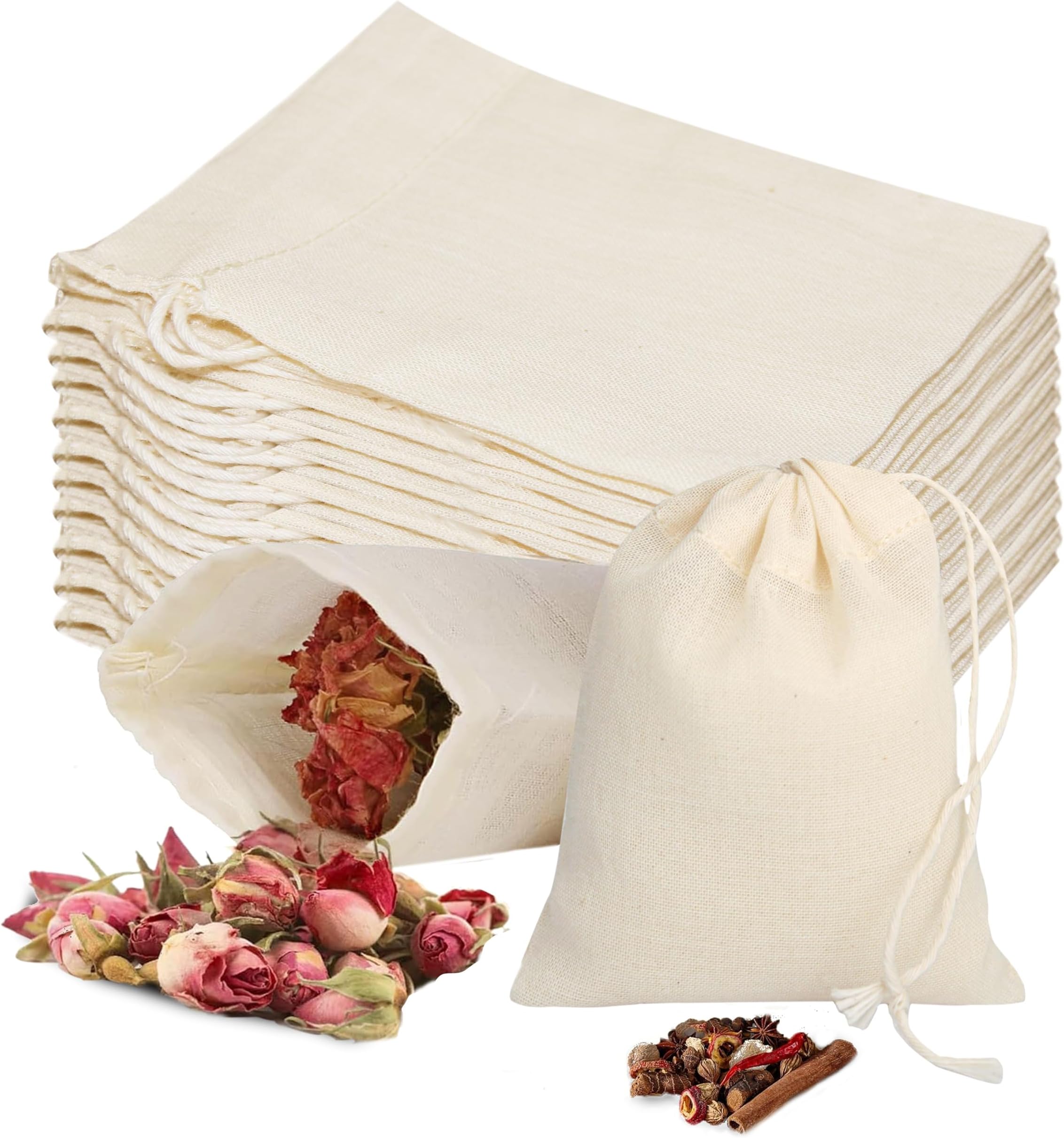 Amazon.com: Boao 24 Pcs Spice Cooking Cheesecloth Bags for Straining ...