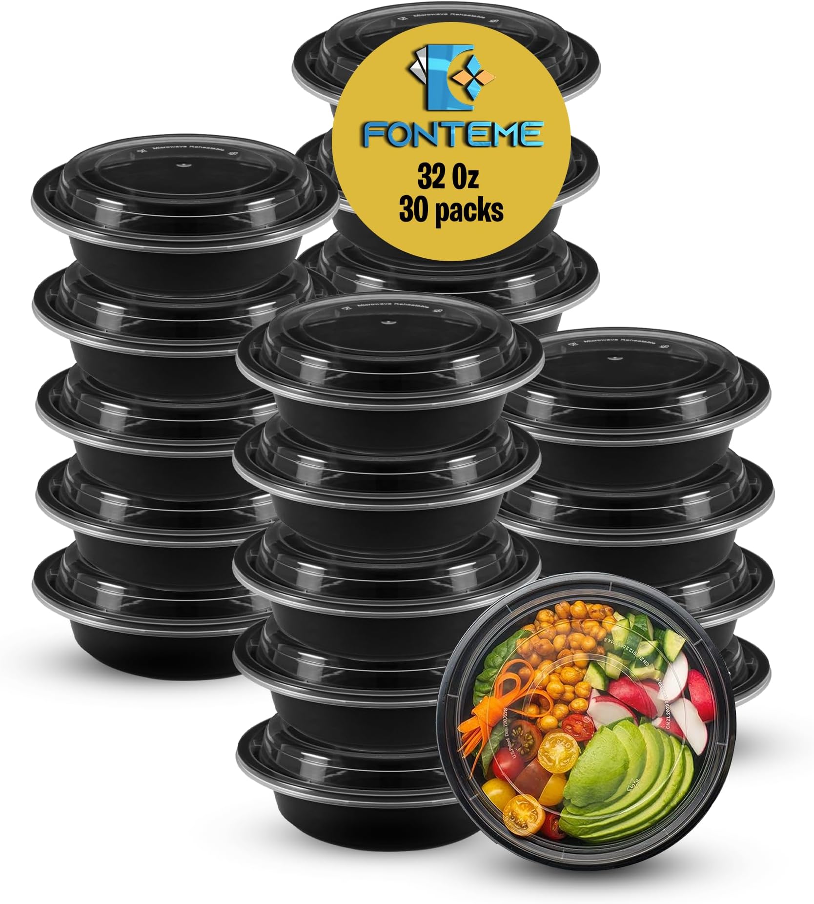 Amazon.com: WOWZILLA 24Pcs Food Storage Container Set - Comes with ...