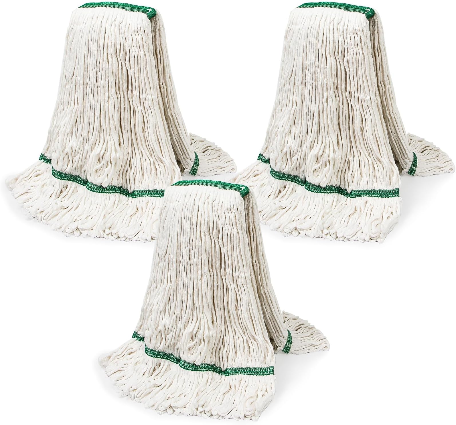 Amazon.com: 2 Mop Head，20oz Heavy Duty Commercial Mop Industrial Cotton ...