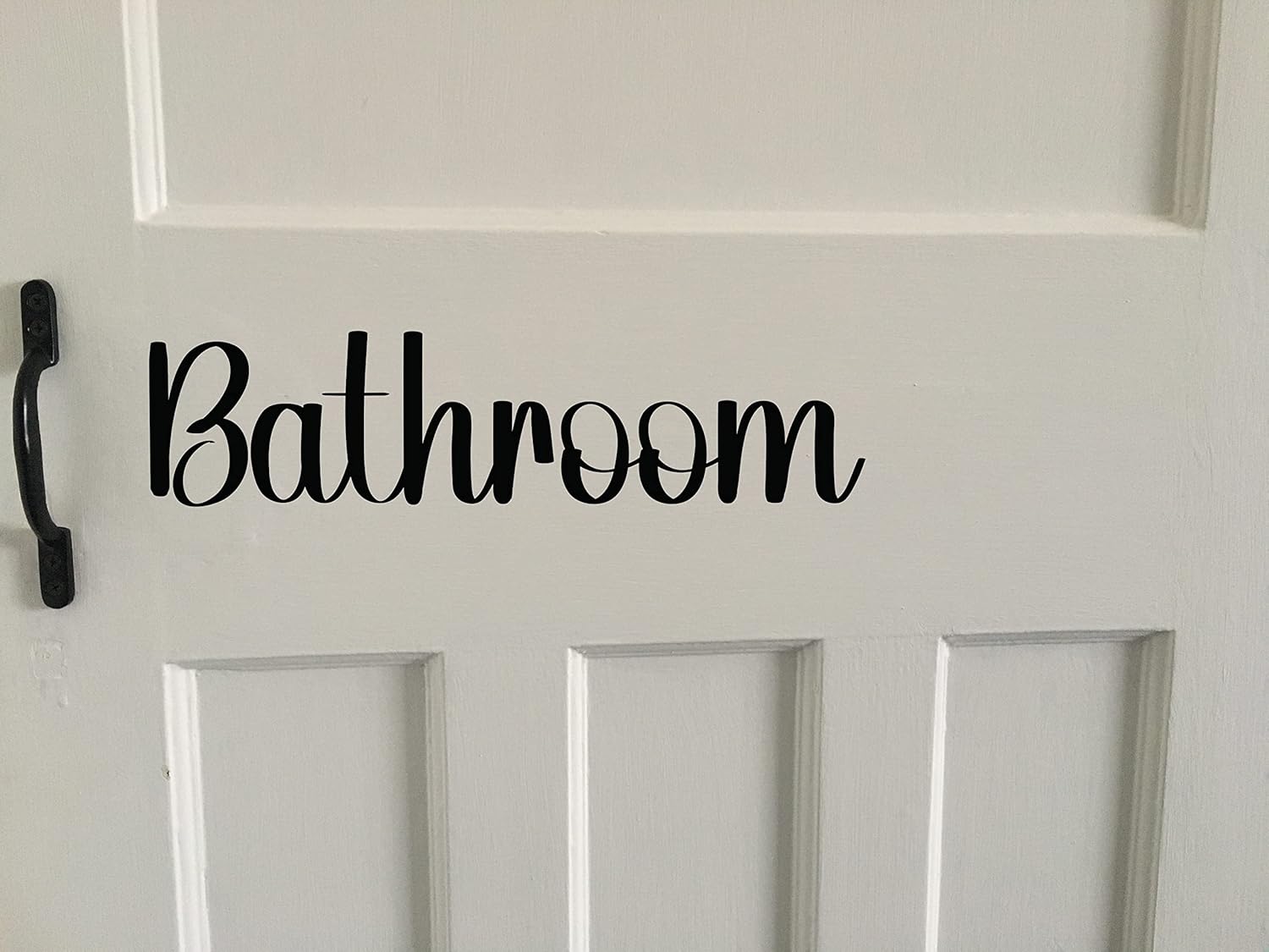 Bathroom Décor Home Door Sign Stickers - Waterproof Vinyl Decal - House ...