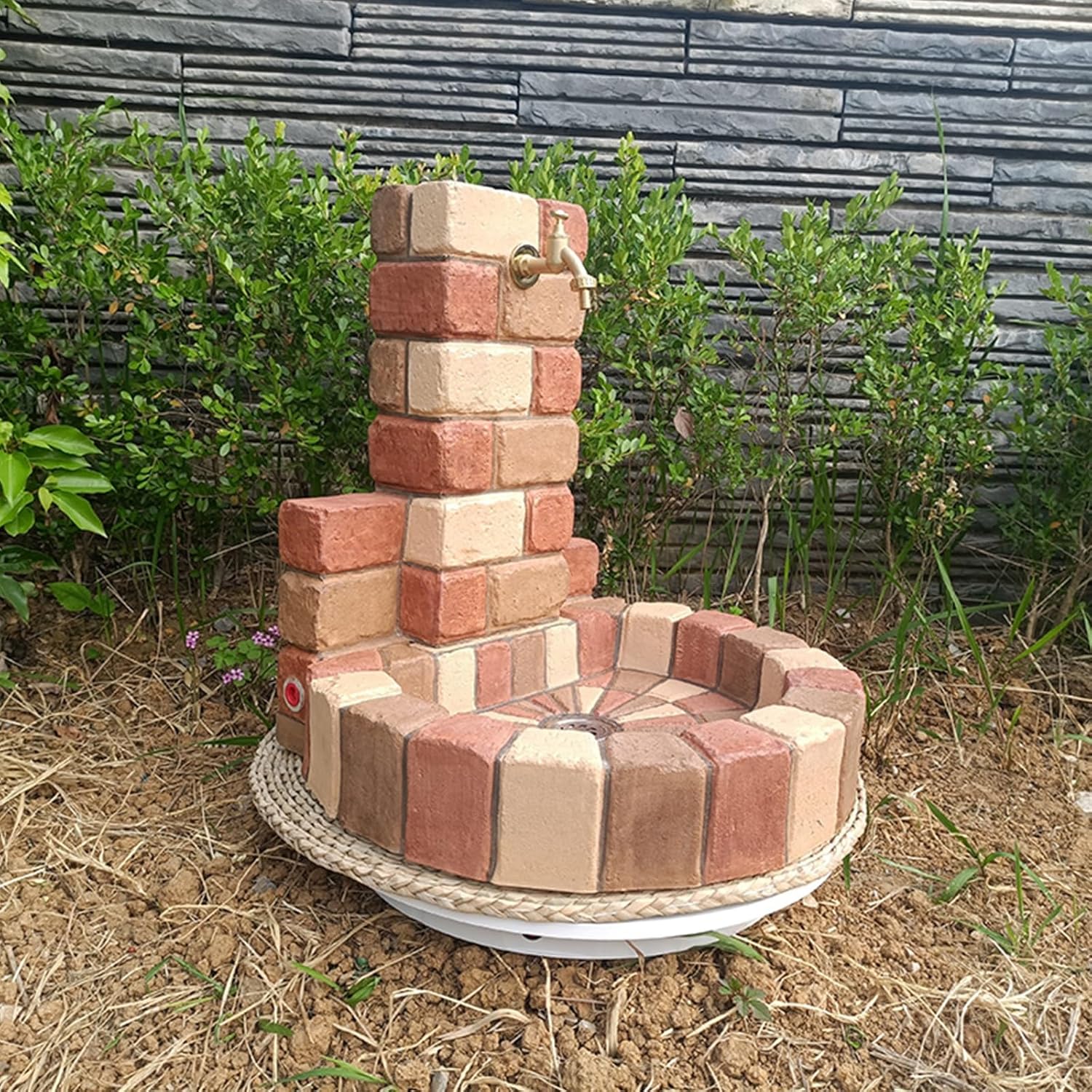 Amazon.com: Garden Water Column with Sink, Brick Look,Outdoor Water ...