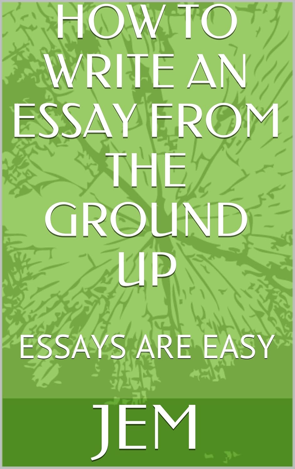HOW TO WRITE AN ESSAY FROM THE GROUND UP: ESSAYS ARE EASY eBook : JEM ...