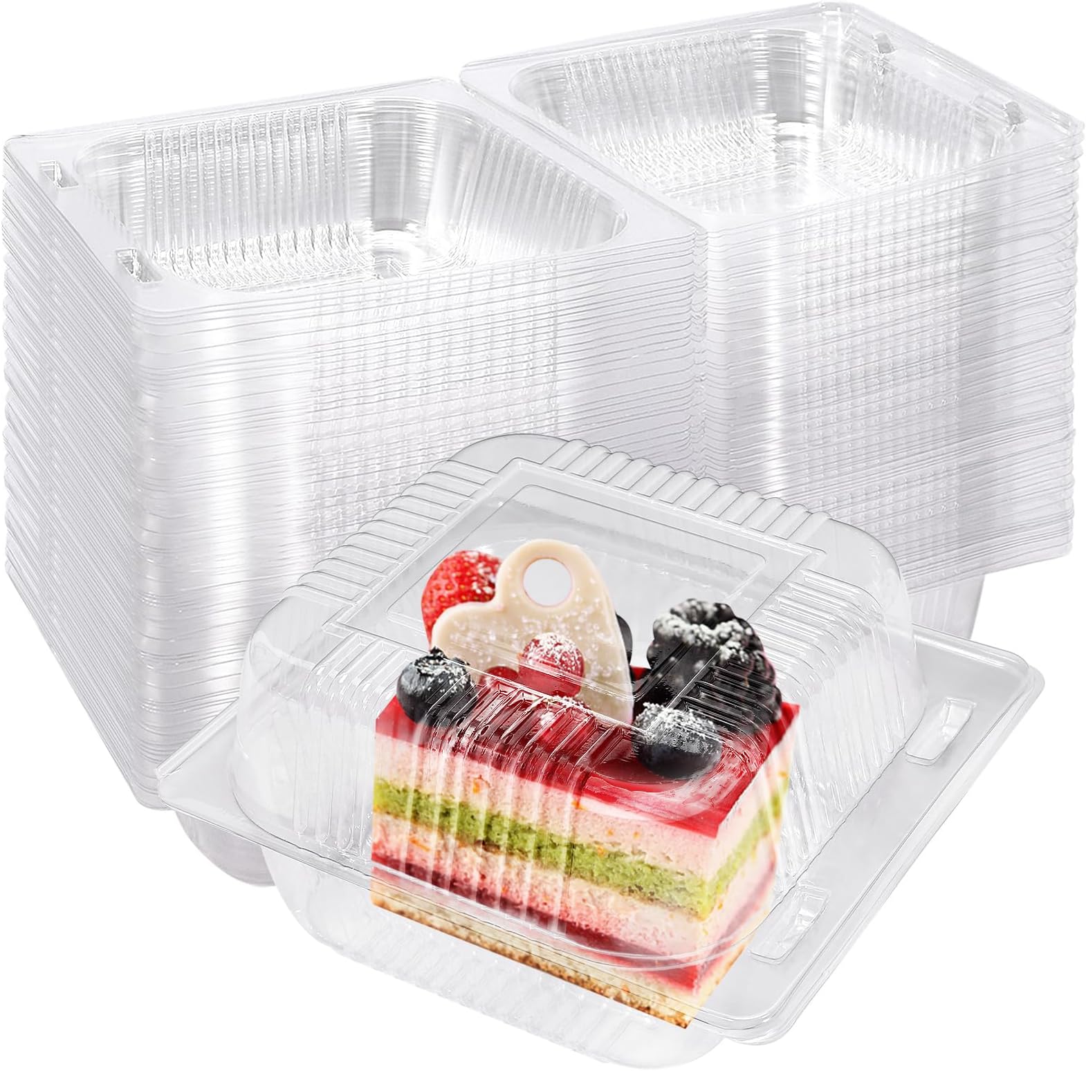 Amazon.com: JEFHOMKIT 100Pcs Clear Plastic Take Out Containers,Clear ...