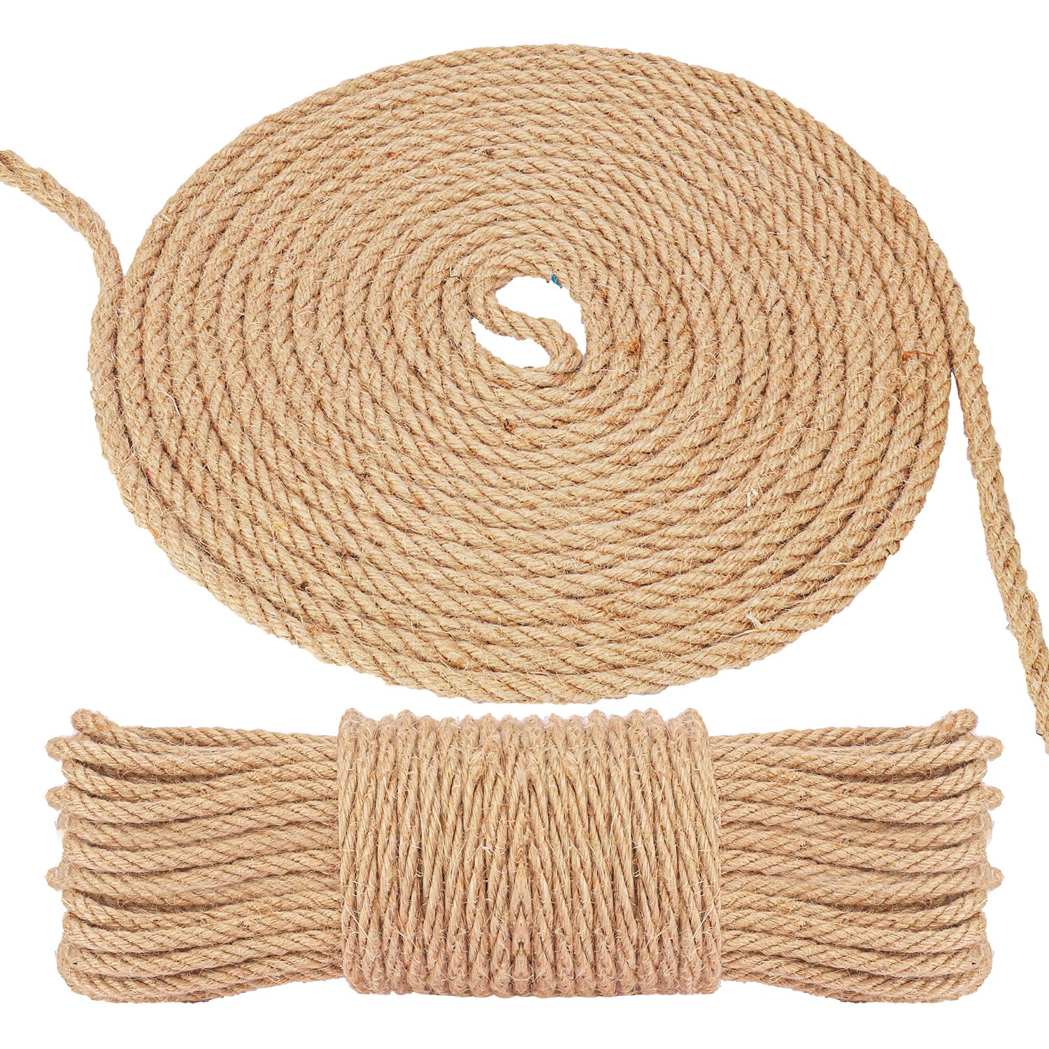 Amazon.com: IHDYPPEW 2 Roll Hemp Rope, Each Roll 164 Feet Length ...