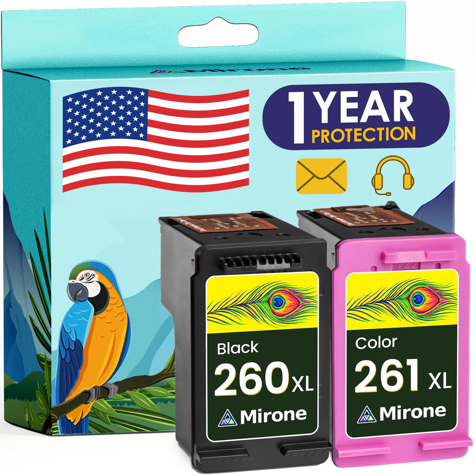 Amazon.com: Mirone Compatible Ink Cartridges Replacement for Canon 260 ...