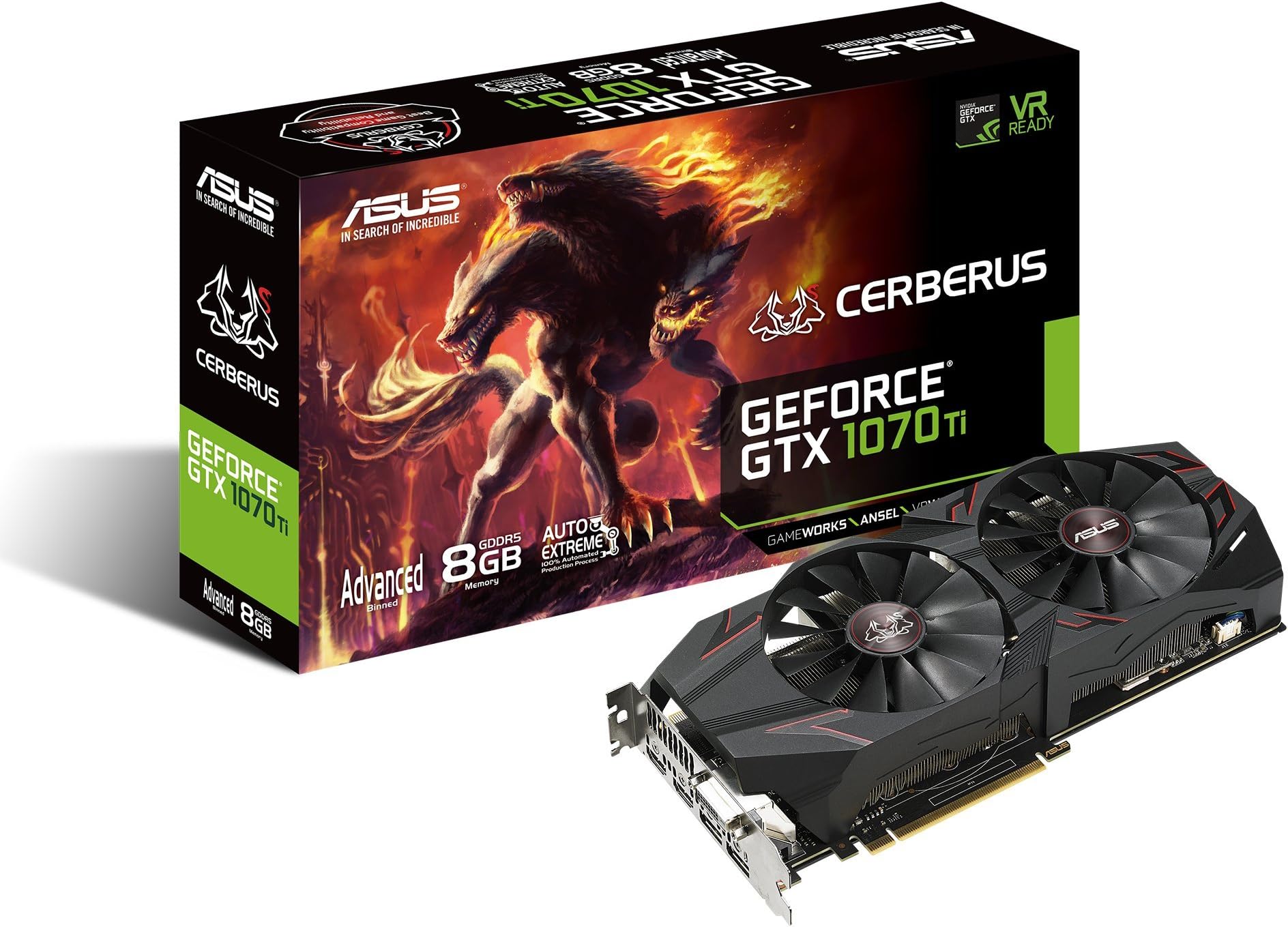 Amazon.com: ASUS Cerberus GeForce GTX 1070 Ti 8GB GDDR5 Advanced ...