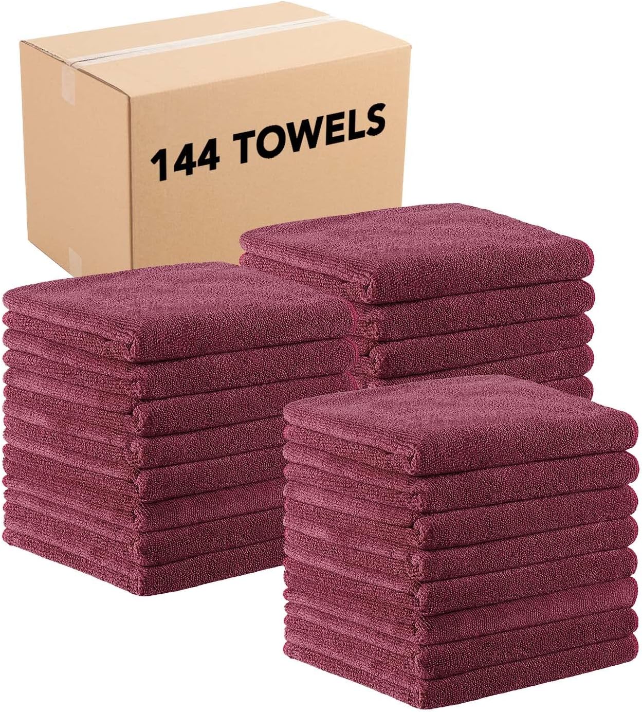 Amazon.com: Arkwright Bleach Proof Salon Towels Bulk - Case of 144 ...