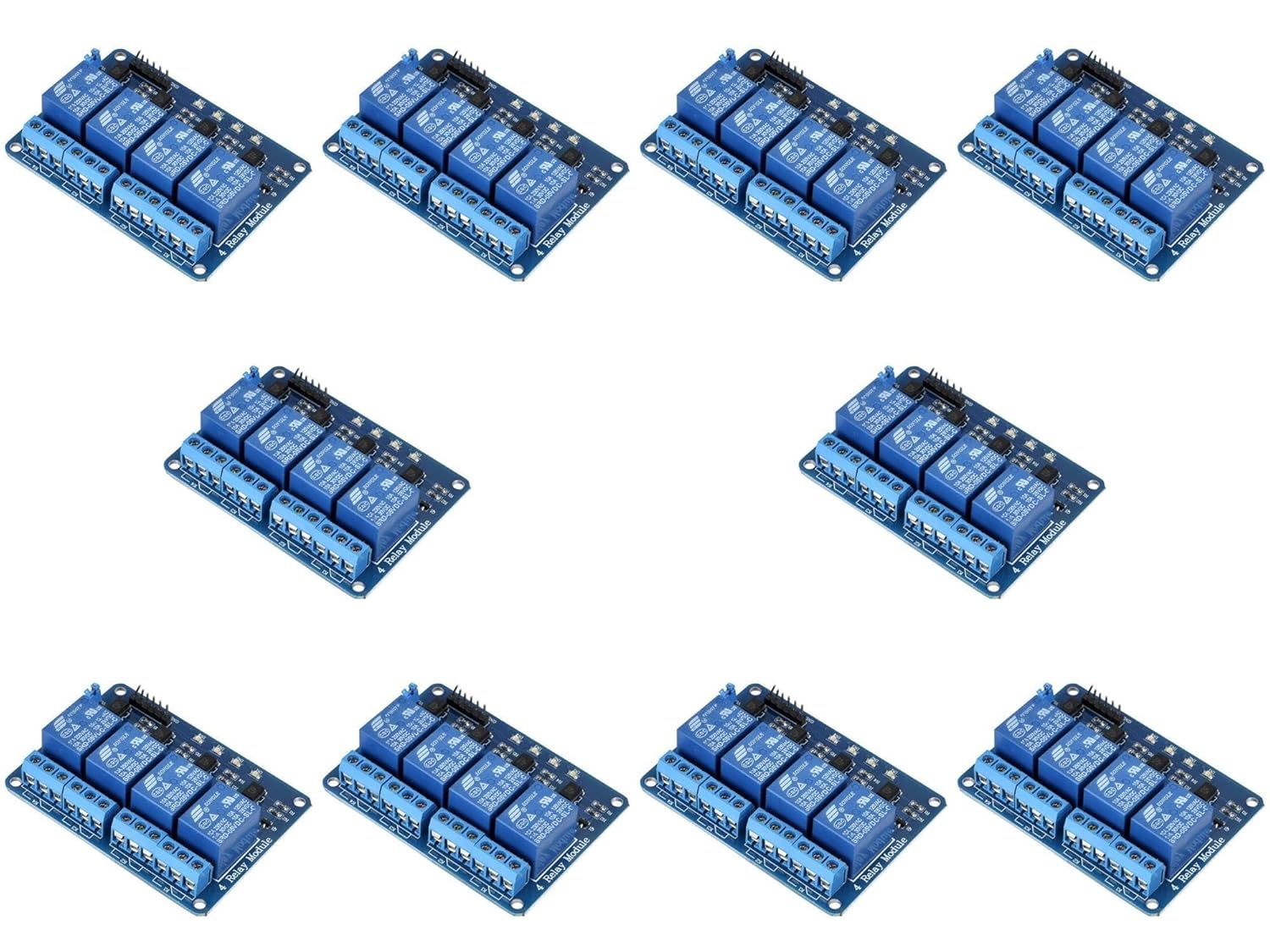 (10 pc) Pro3D 5v 4 Channel Relay Module : Amazon.in: Industrial ...