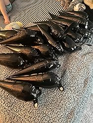 Amazon.com: 36 Pcs Silver Star Balloons Explosion 12 Point Foil Cone ...