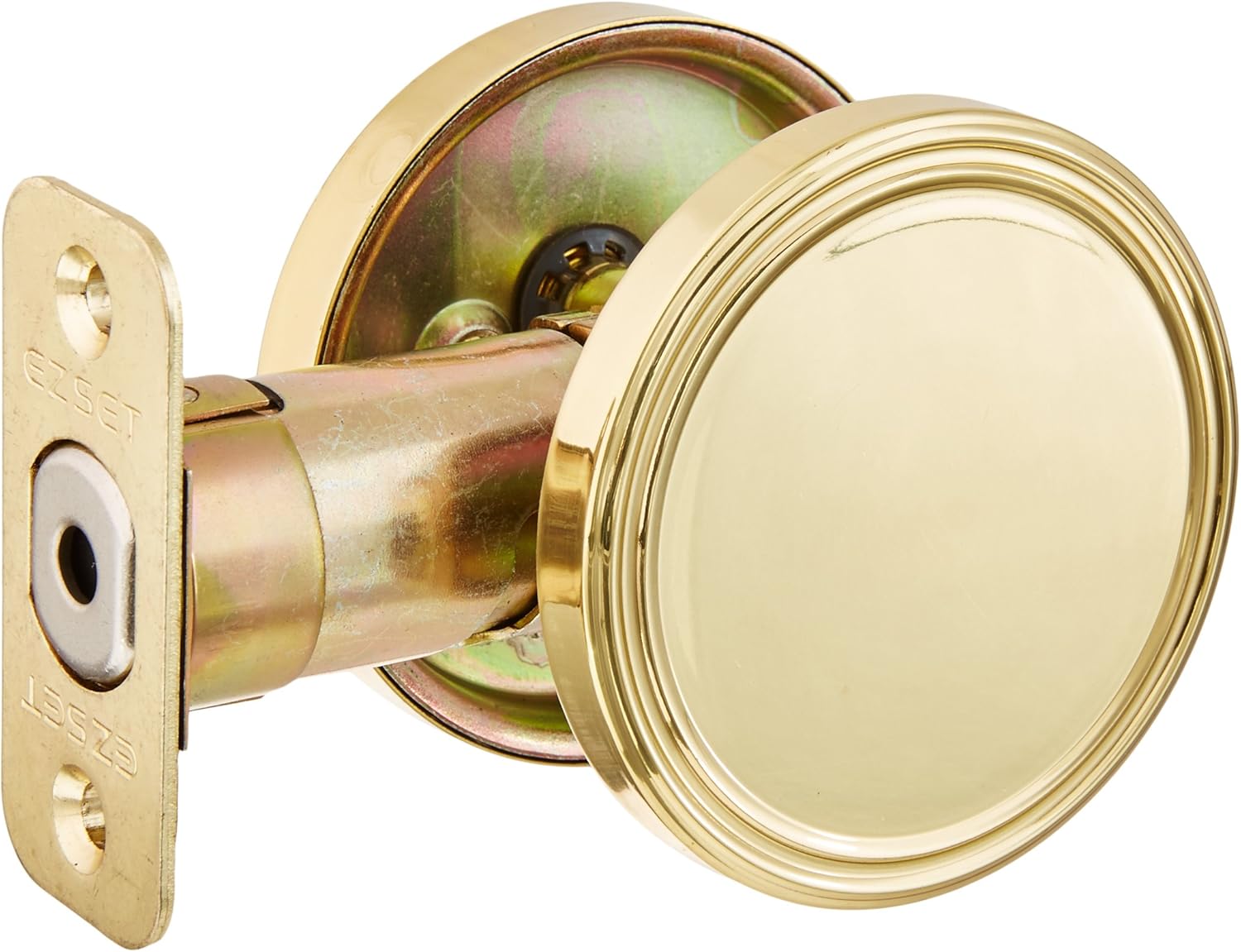 EZ-Set 236003 One-Sided Deadbolt Half Bore, Polished Brass - Amazon.com