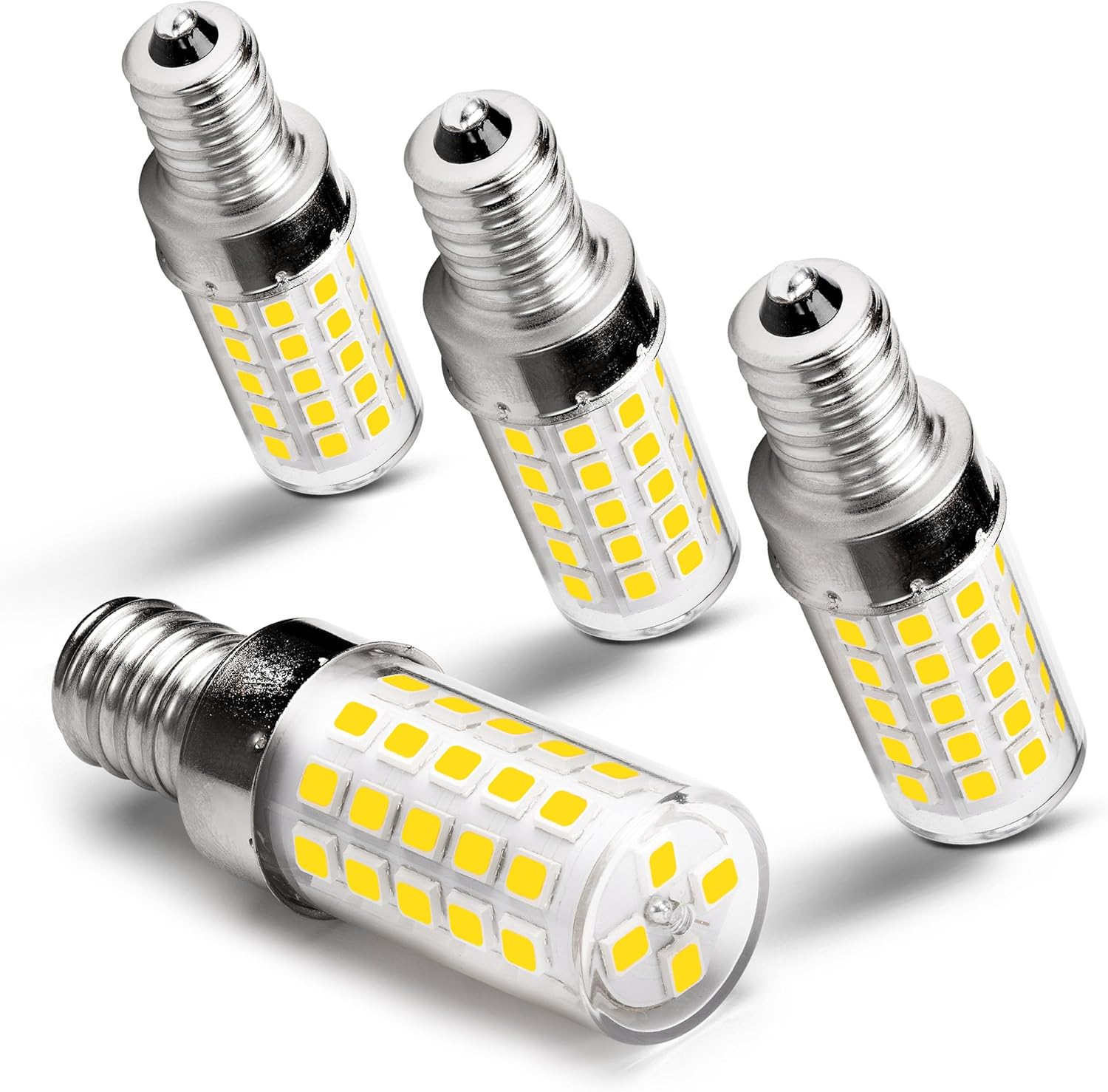 Heifymi E12 Candelabra LED Light Bulbs 60 Watt Equivalent 120 Volt ...