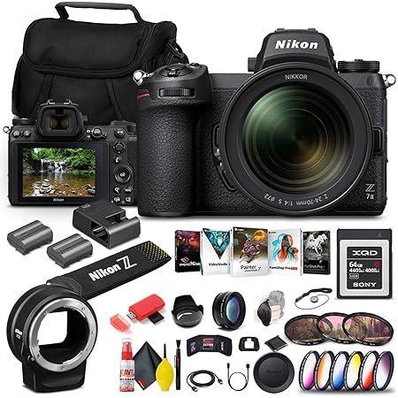 Amazon.com : Nikon Z7II Mirrorless Camera Body + NIKKOR Z 24-70mm f/4 S ...