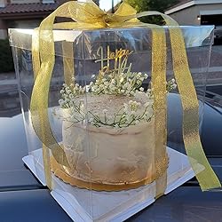 Amazon.com: Gold Birthday Cake Topper, 6pcs Acrylic Birthday Cake ...