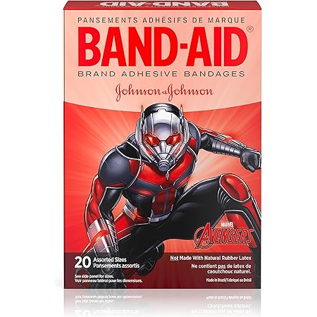 Amazon.com: Band-AID Marvel Avengers Children's Adhesive Bandages, Assorted Characted & Sizes ...
