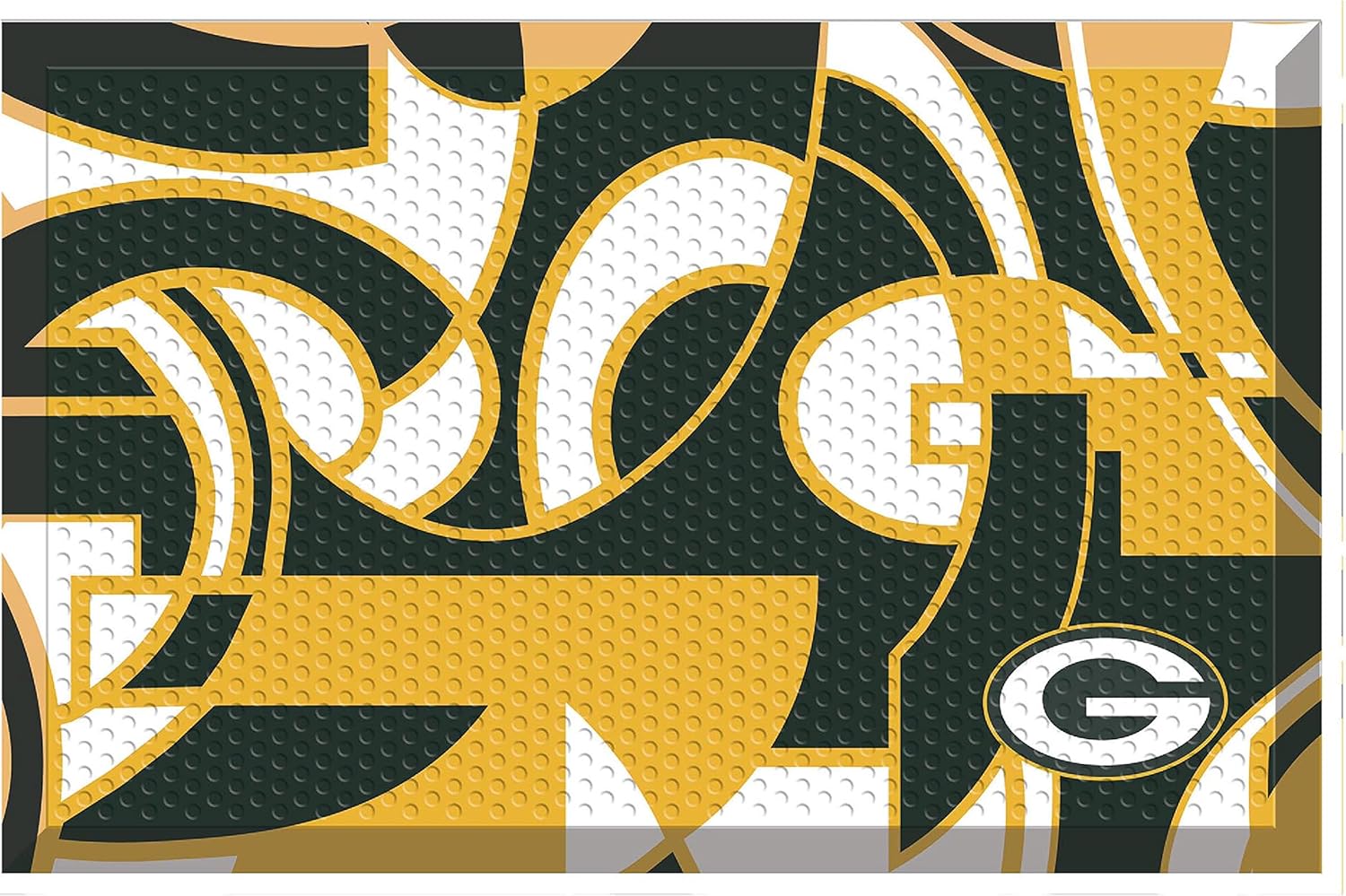 Amazon.com : FANMATS 23270 Green Bay Packers Rubber Scraper Door Mat ...