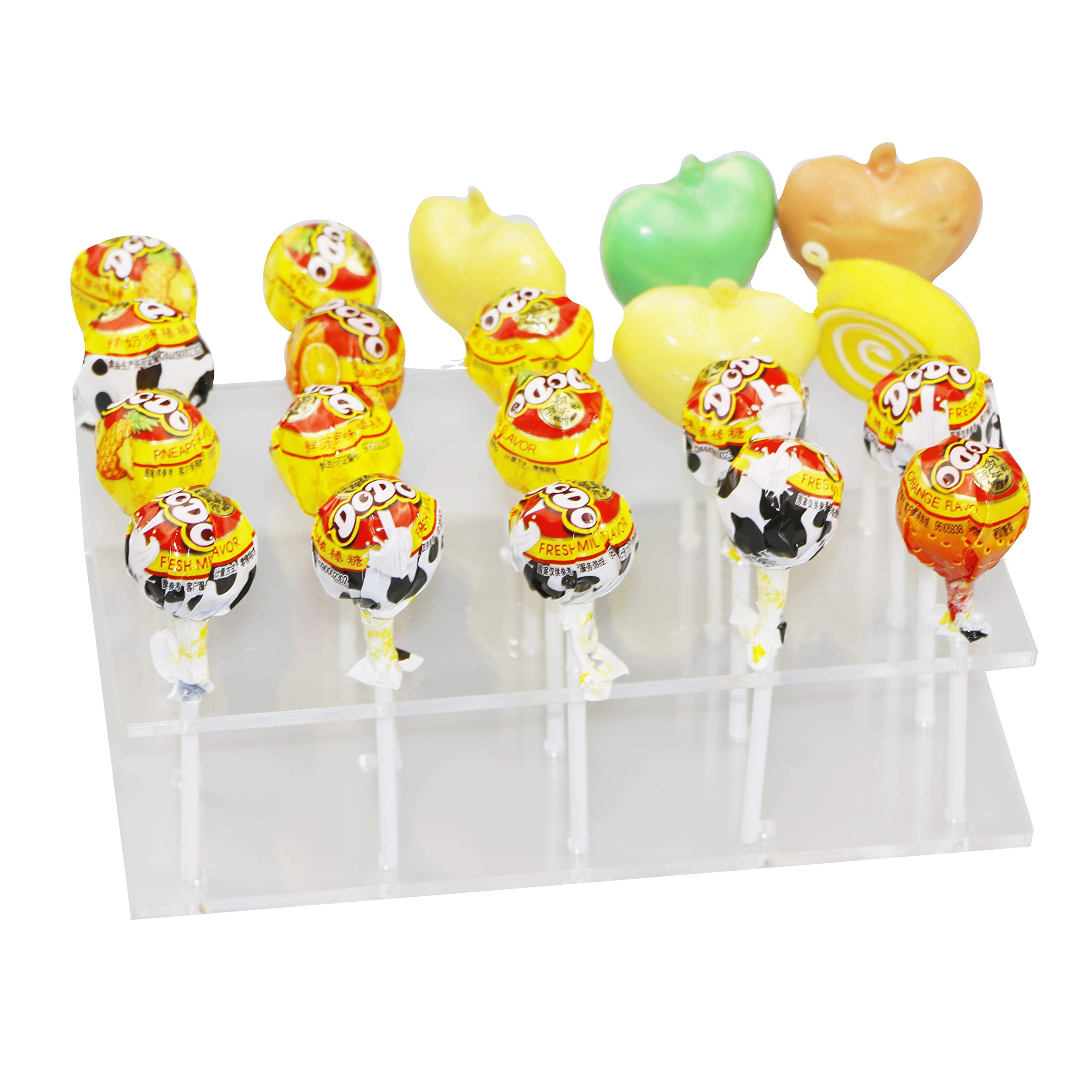 Amazon.com: HMROVOOM 20 Holes Acrylic Lollipop Cake Pop Stand Holder ...