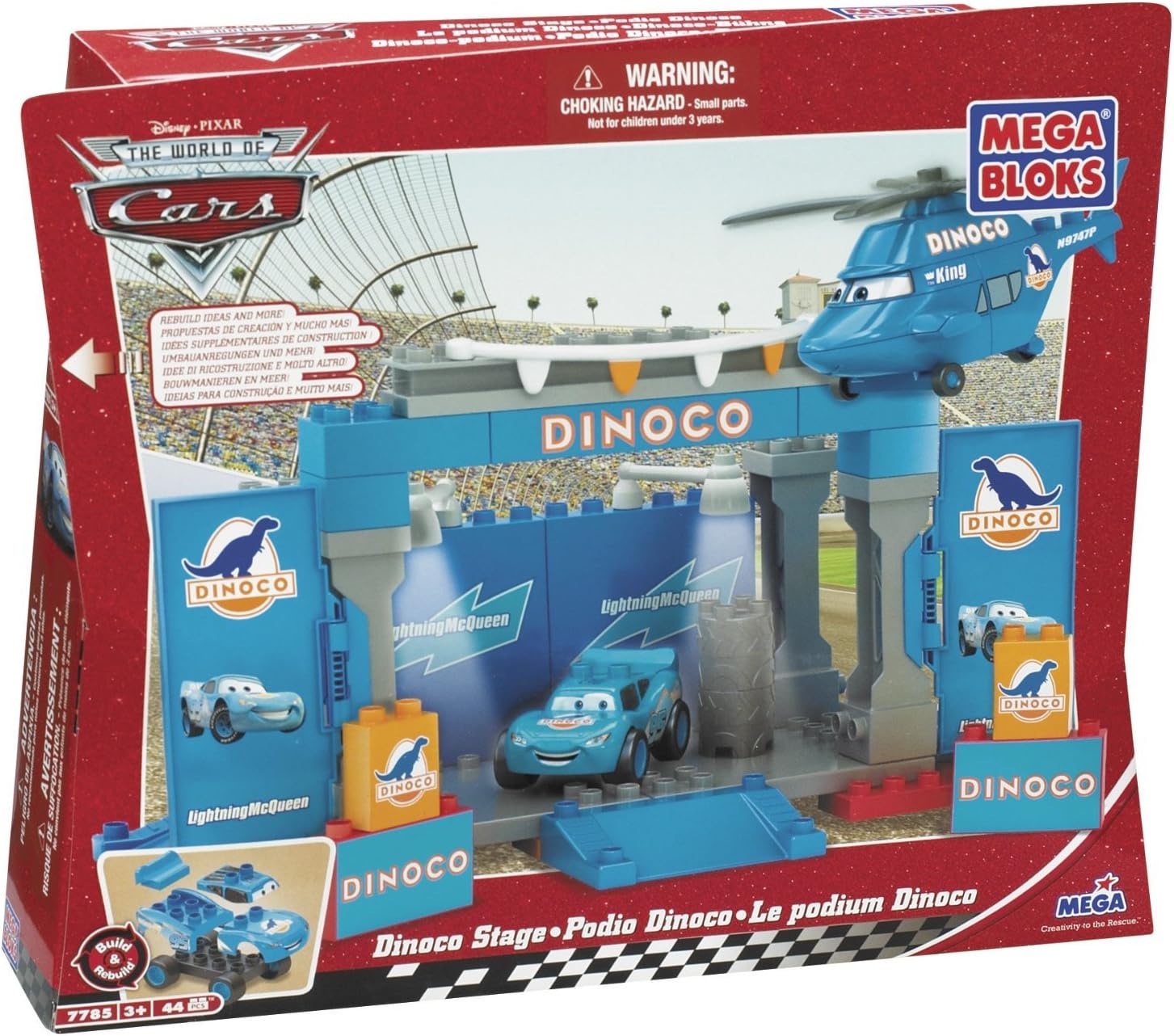 Mega Blocks - 7785 - Construction - Le podium Dinoco - "Dinoco stage ...