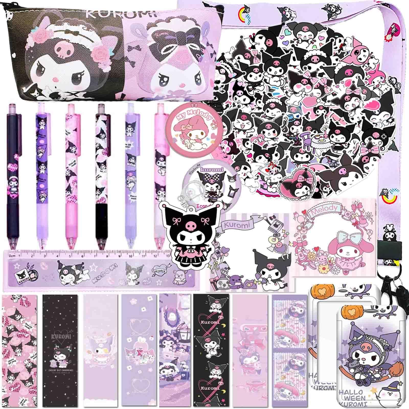 Amazon.com: Kuromi and My Melody School Supplies Gift Set, Kawaii ...