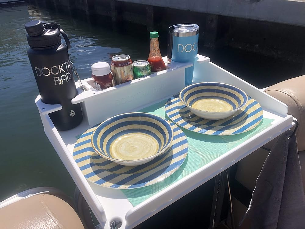 Docktail Bar Utility Boat Table - Pontoon Rail Mount Australia | Ubuy