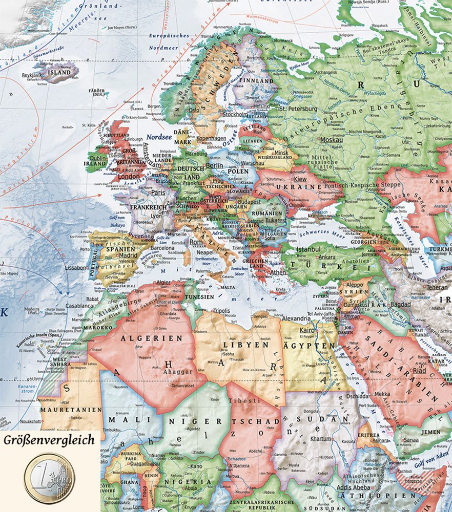 Mappa Del Mondo Degli Stati Tedeschi Mappa Del Mondo In Tedesco E