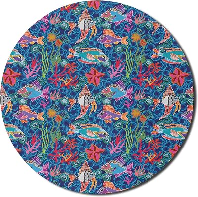 Amazon.com: Retro 70s Groovy Hippie Flowers Paisley Small Mouse Pad 7 ...
