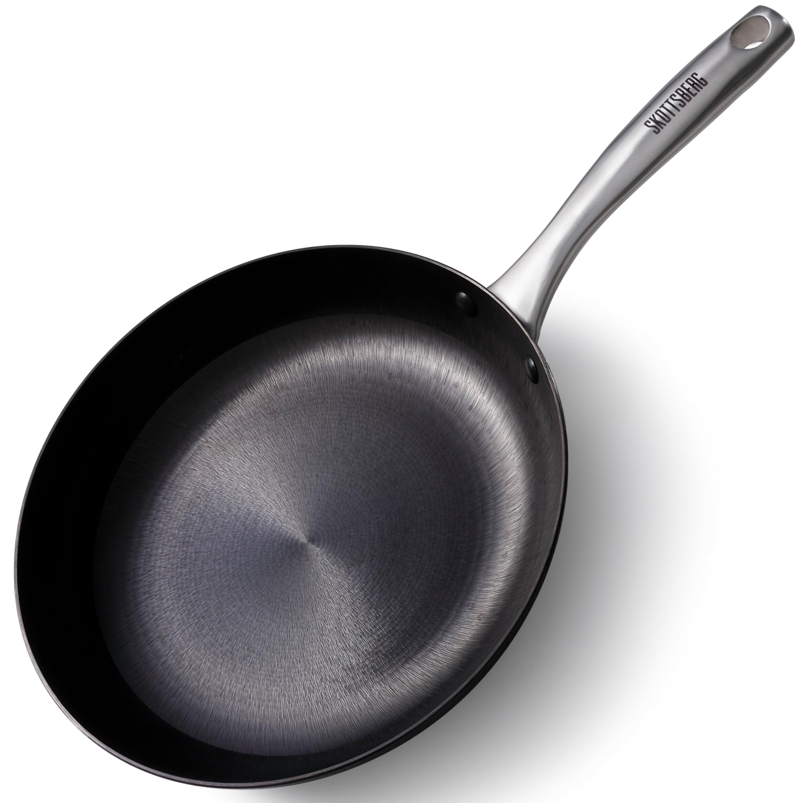 Amazon.com: SKOTTSBERG Lightweight Cast Iron Frying Pan, Pre-Seasoned ...