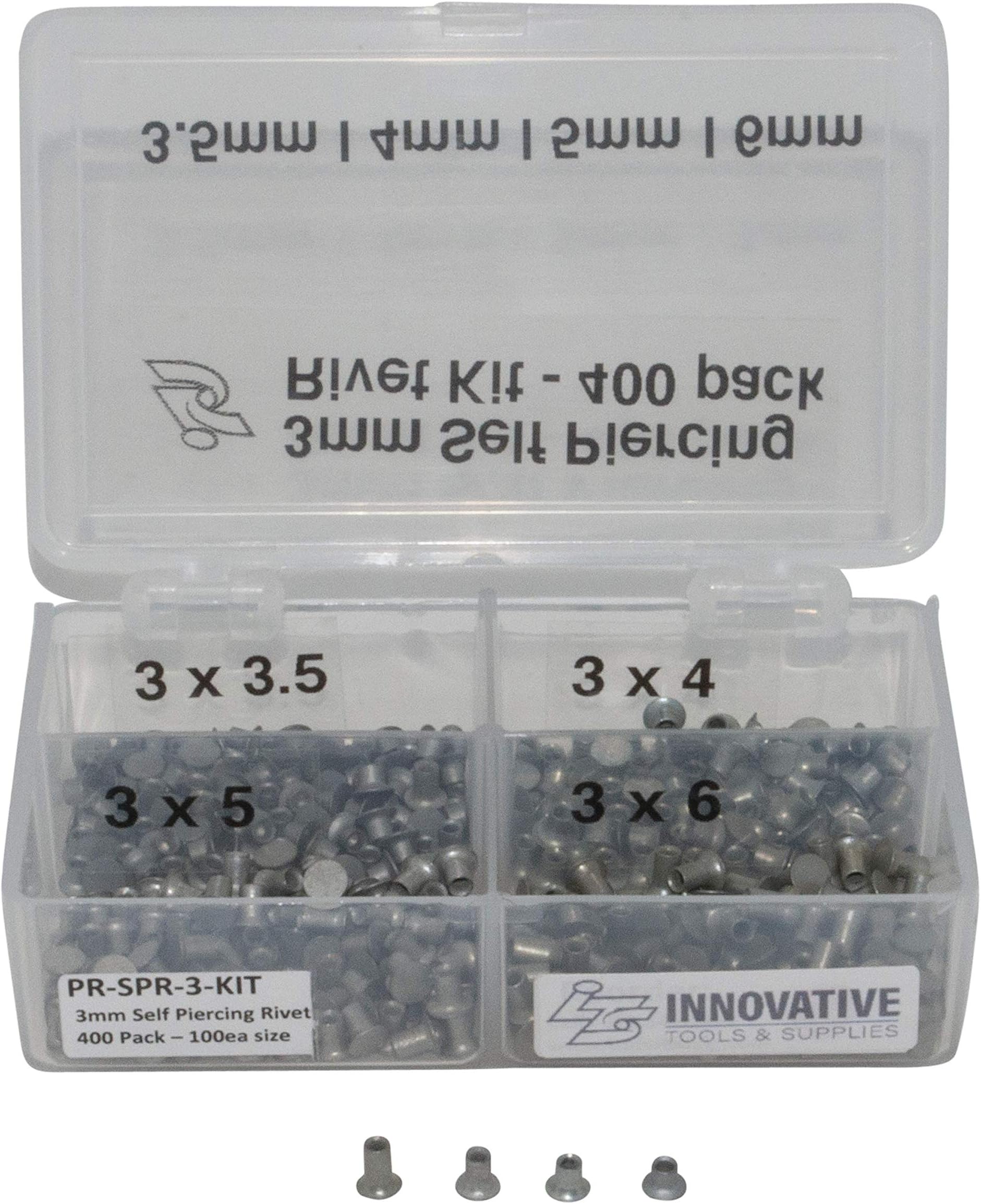 Amazon.com: Innovative Tools & Supplies Self-Piercing Rivets 3mm ...